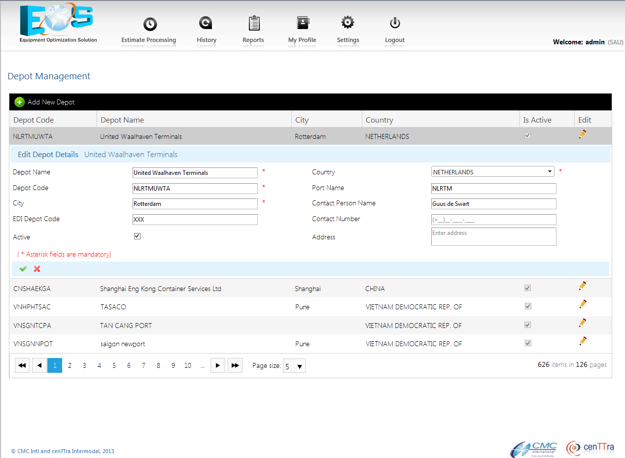 EOS - The intermodal industry’s Equipment Optimization Solution